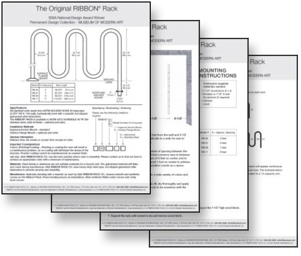 Submittal Package - Ribbon Bike Rack