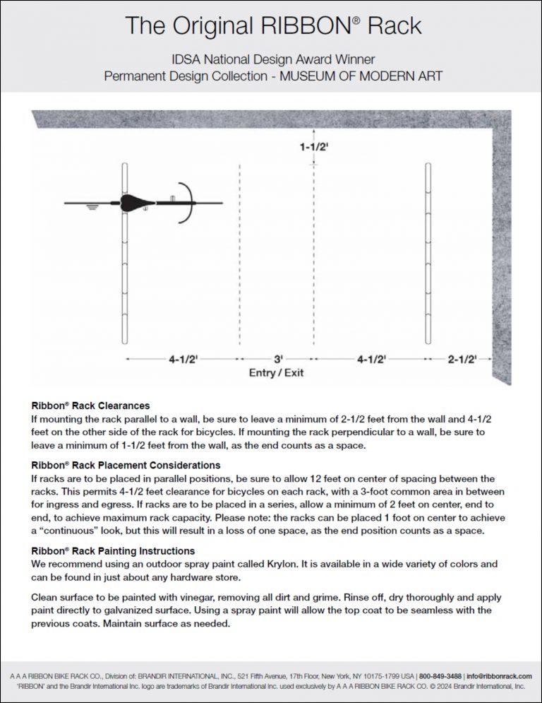 Painting - Ribbon Bike Rack