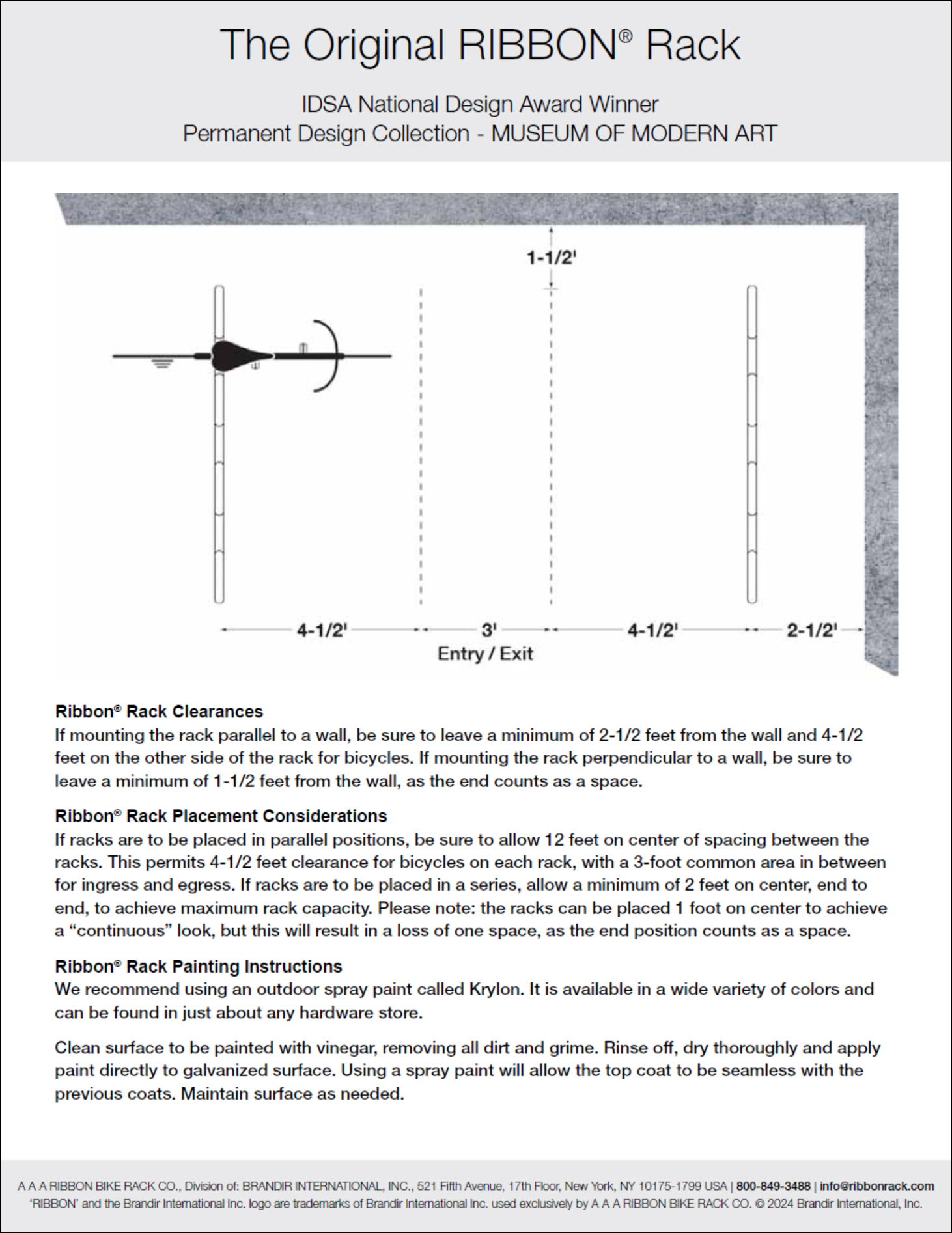Painting - Ribbon Bike Rack