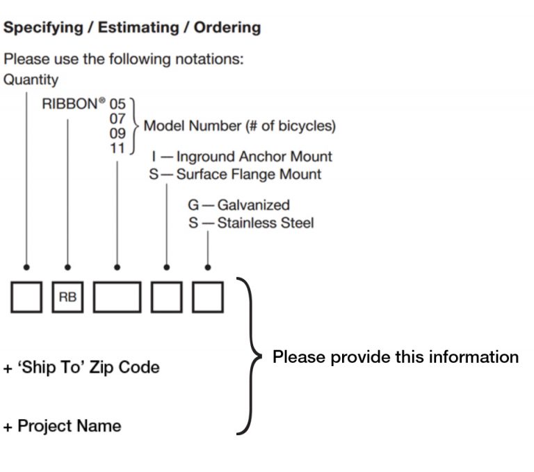 Estimating - Ribbon Bike Rack