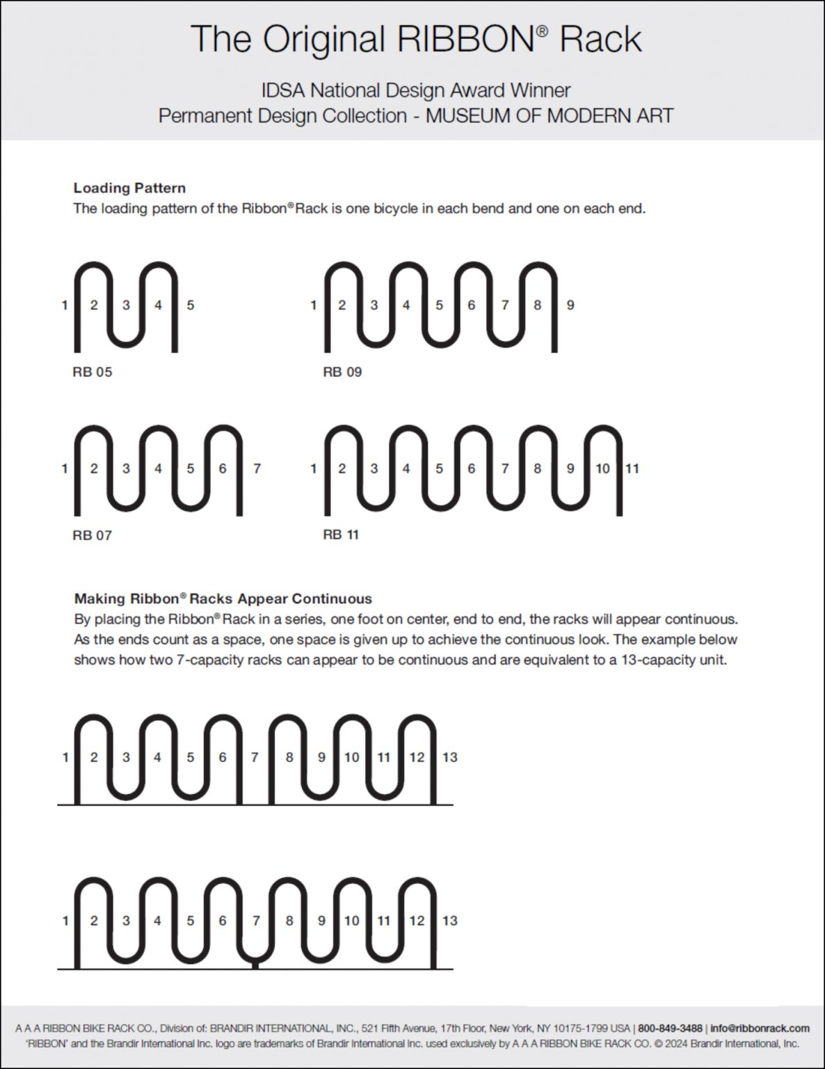 Submittal Package - Ribbon Bike Rack