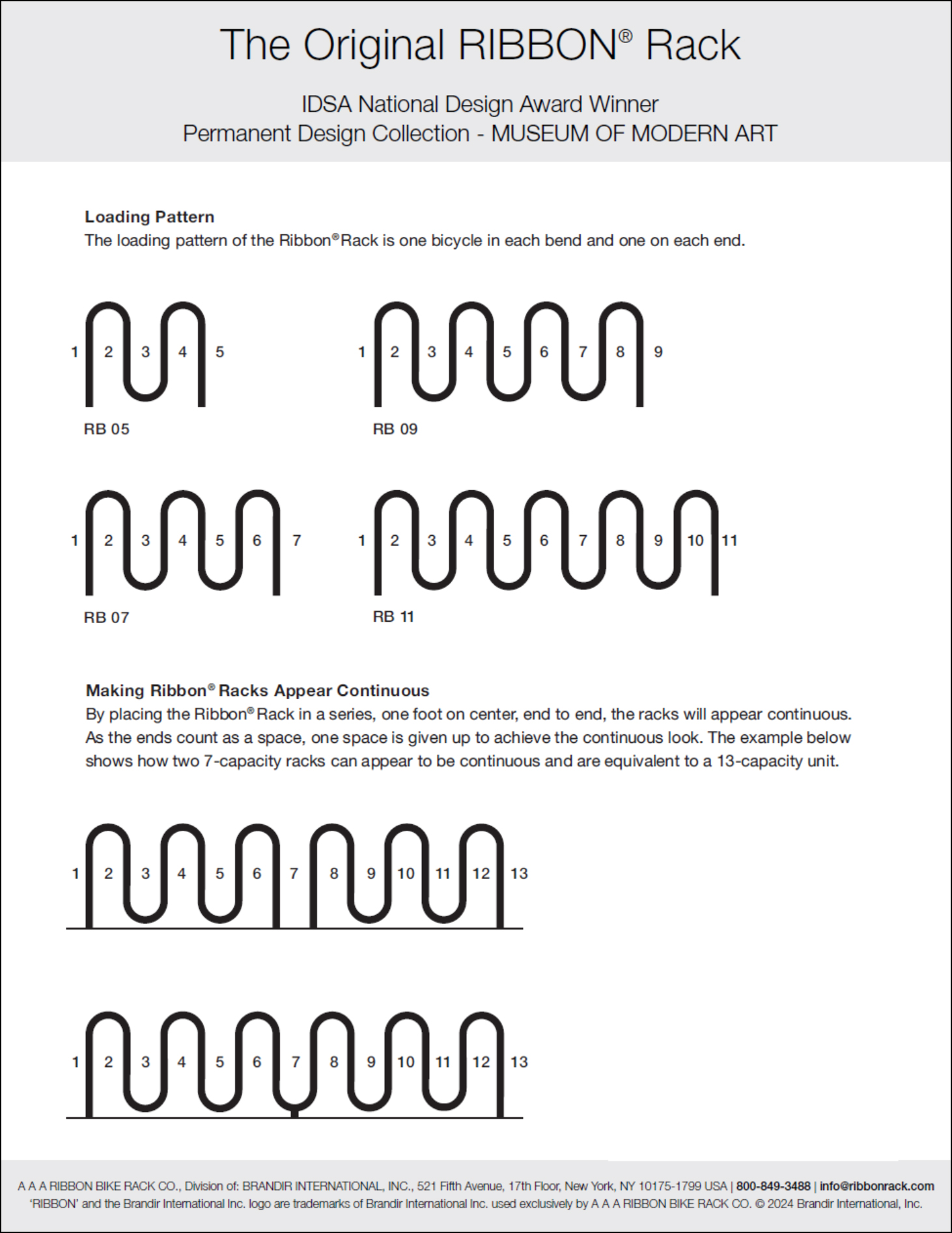 Submittal Package - Ribbon Bike Rack